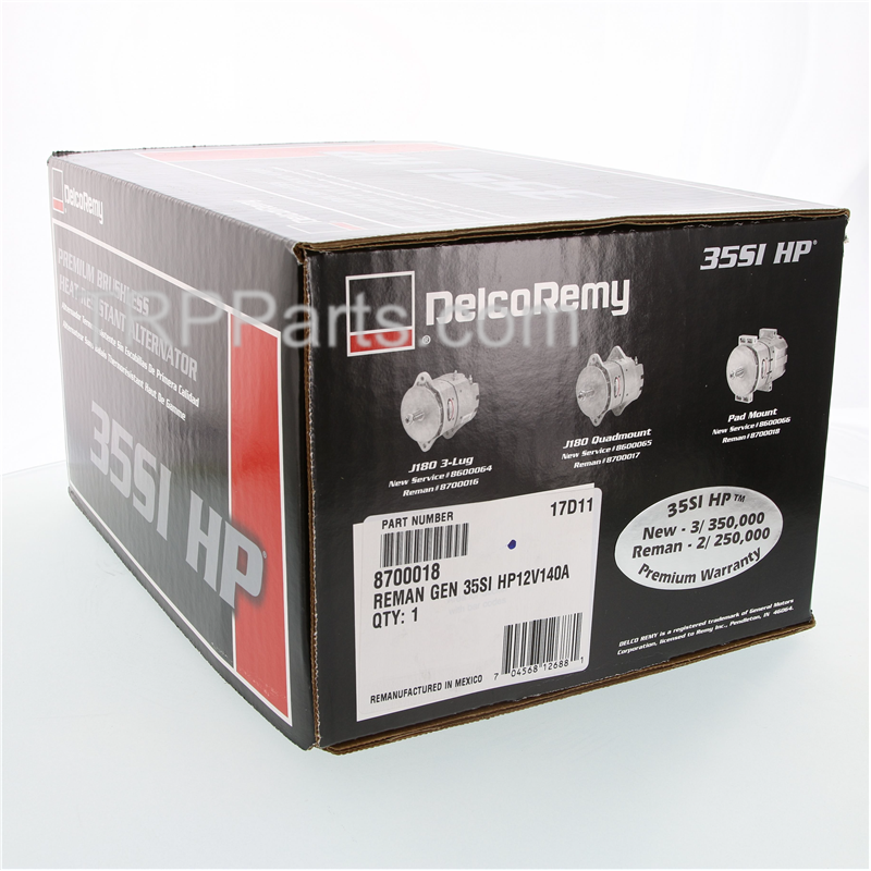 ALTERNATOR-35SI 140AMPS PAD 12V