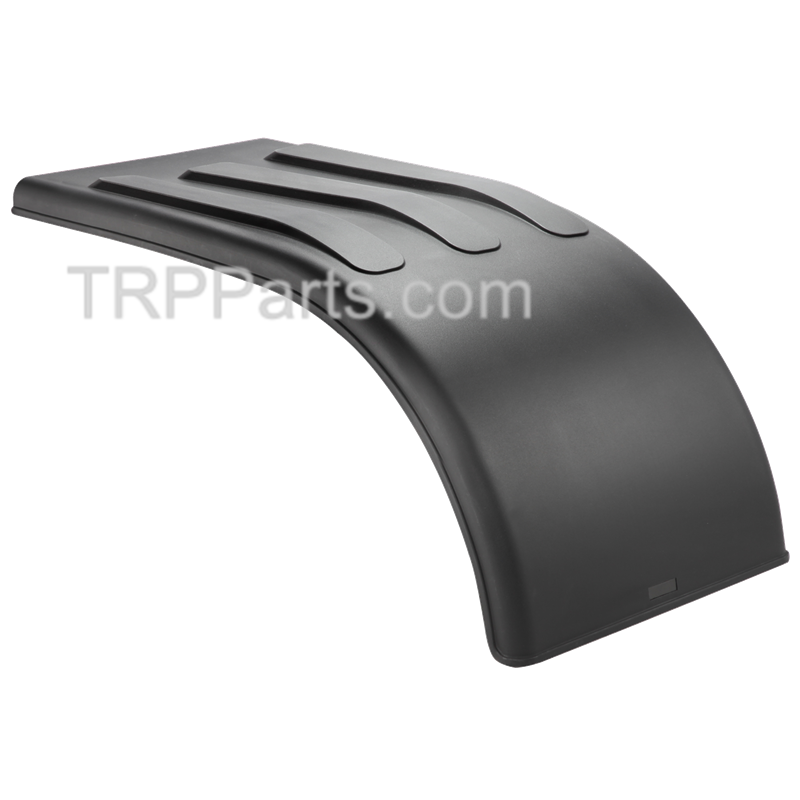 66-1/2" HALF FENDER, 25" FRONT DROP, 41-1/2" FLAT, 3" FLANGE, BLACK ...