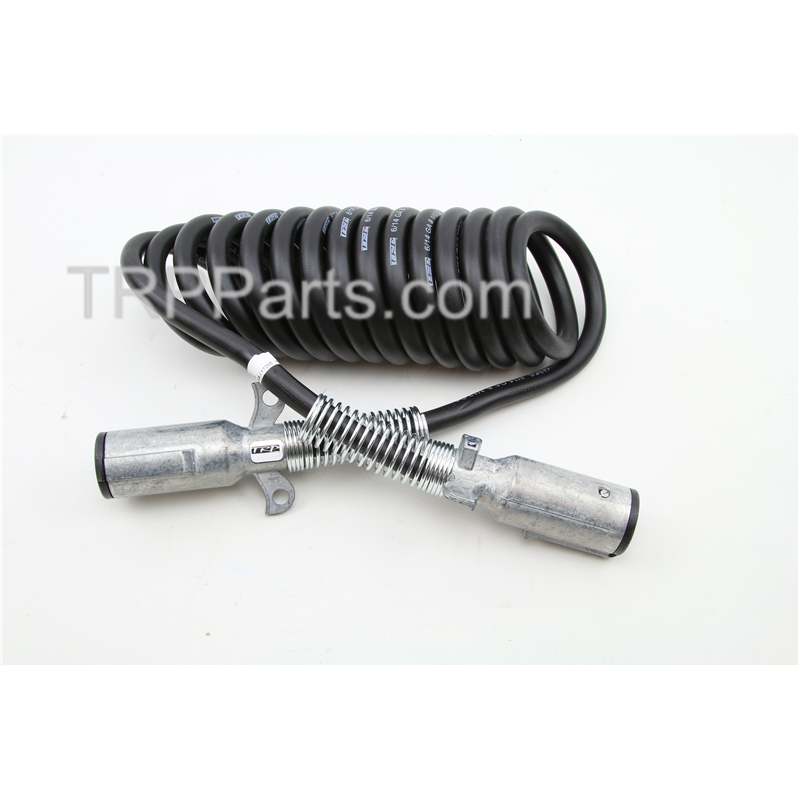 ECONOMY ELECTRICAL COILED CABLE - METAL PLUGS - 15'