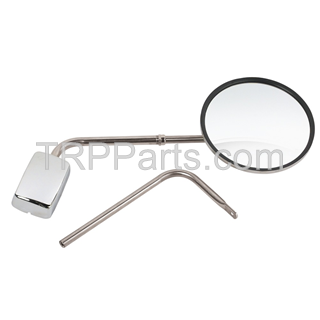 MIRROR - CONVEX - HOOD - 8-1/2" - STAINLESS STEEL