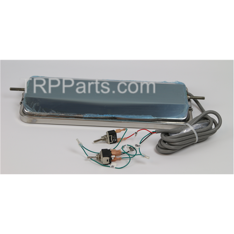 WEST COAST MIRROR - 7" X 16" - HEATED - STAINLESS STEEL