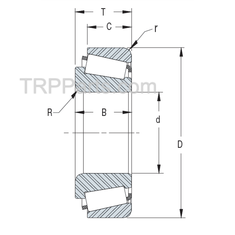 TAPERED ROLLER BEARING SET - HM212049/HM212011
